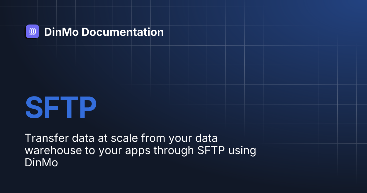 SFTP | DinMo Documentation